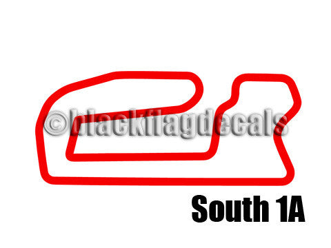 Spring Mountain track map decal road course sticker – Black Flag Decals