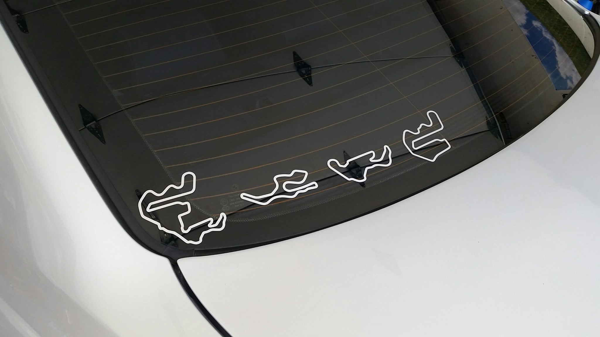 Thunderhill Raceway track map sticker decal road course tracks – Black ...